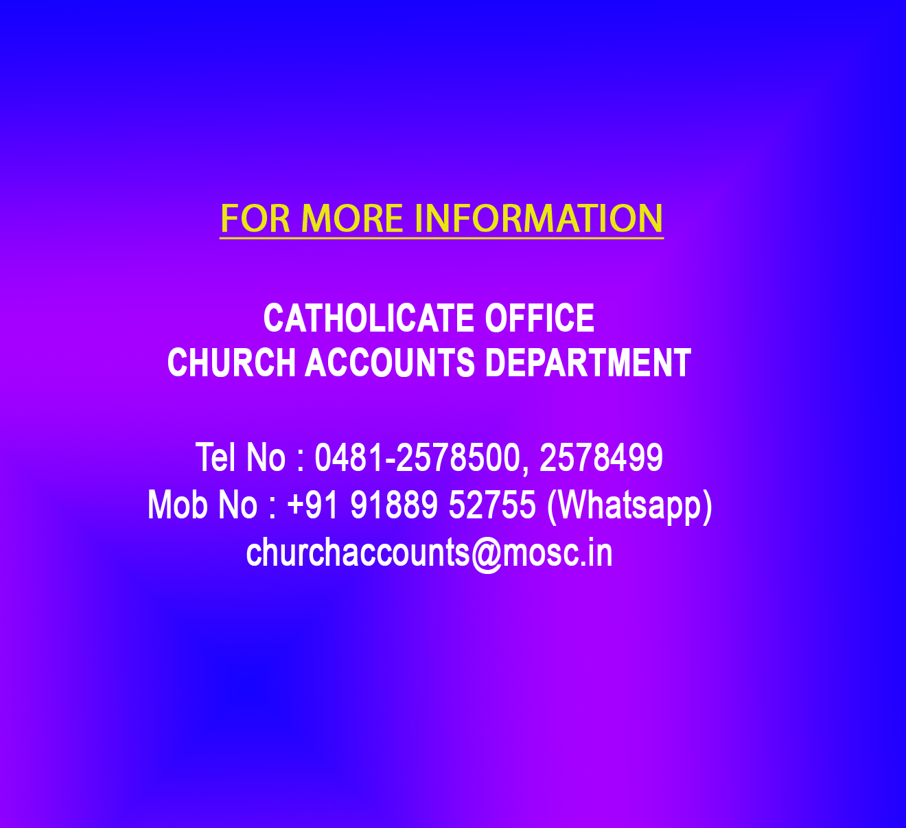 Church Accounts Manual | Malankara Orthodox Syrian Church